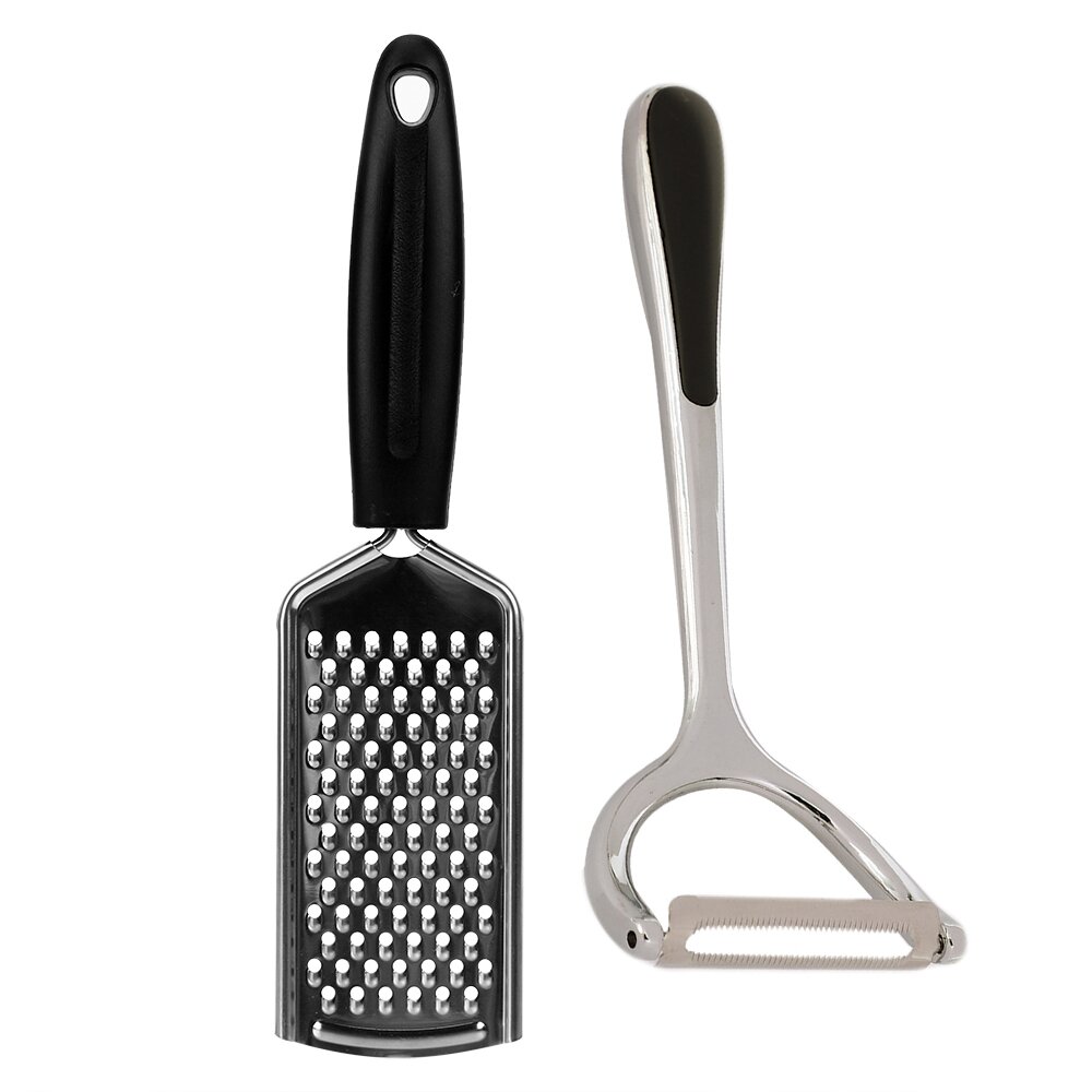 Овощечистка для фруктов и овощей из нержавеющей стали и измельчитель фруктов из нержавеющей стали терка для сыра измельчитель для масла с длинной ручкой , овощечистки