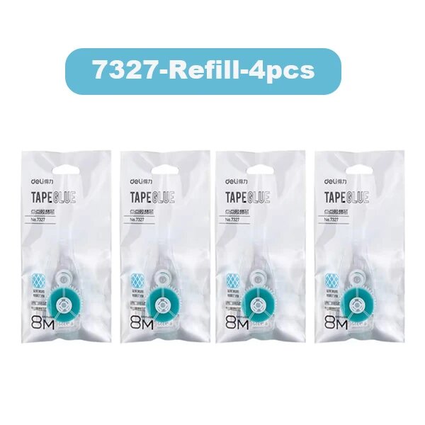 Deli двухсторонний скотч 6 мм * 8 м 7327-Refill-4pcs