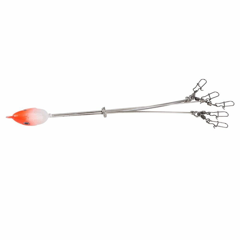 Рыболовная оснастка Alabama с 5-ю джиг-головками и вертлюжками, 1# приманки для ловли в соленой и пресной воде