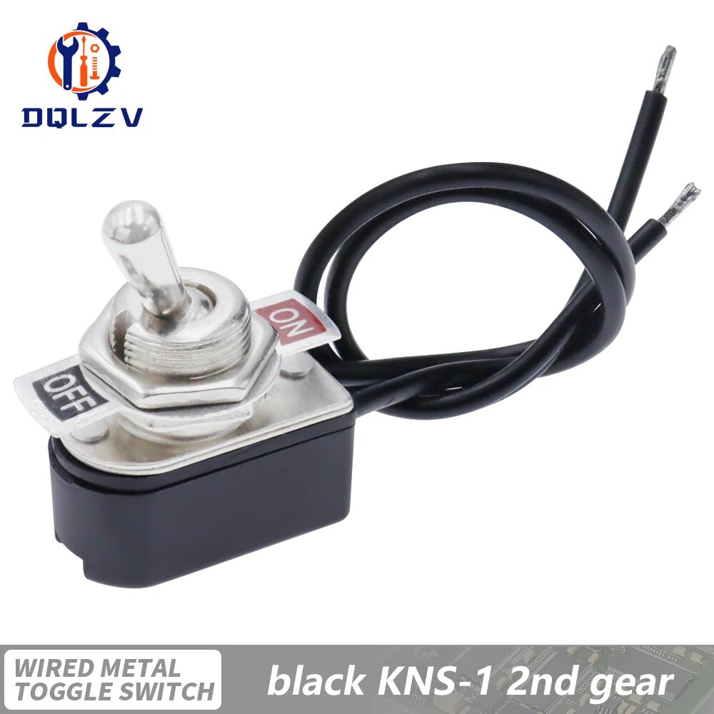 Черный тумблер KNS-1 2nd gear, 2шт