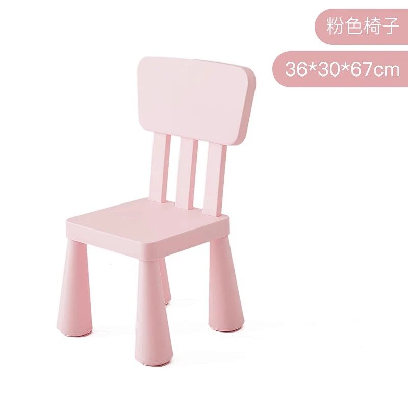 Стул детский Мамонт, пластиковый стульчик со спинкой для ребенка, белый