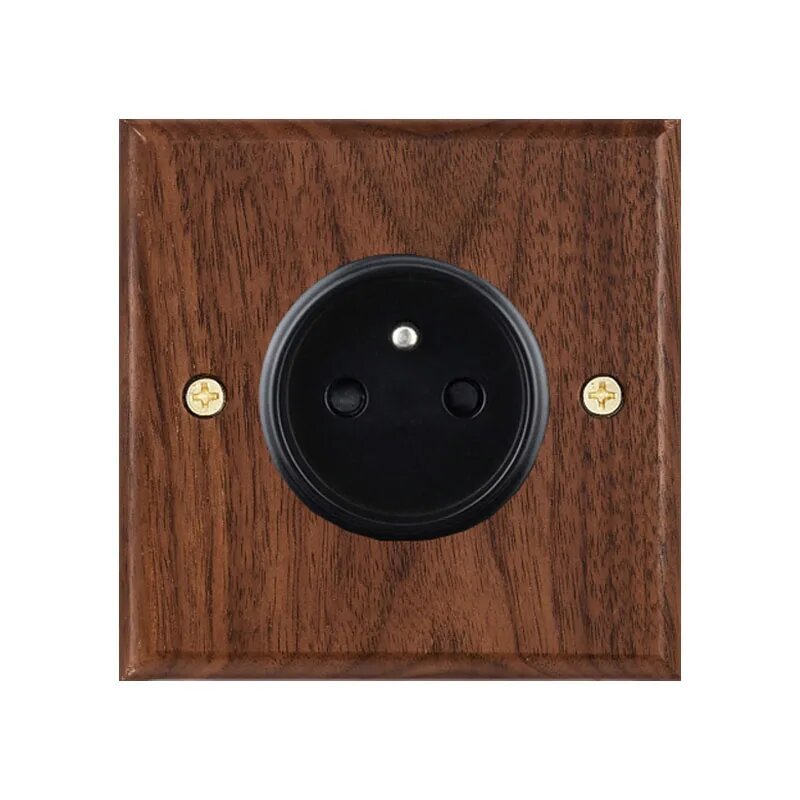 HSIMNENSII черный деревянный выключатель French socket