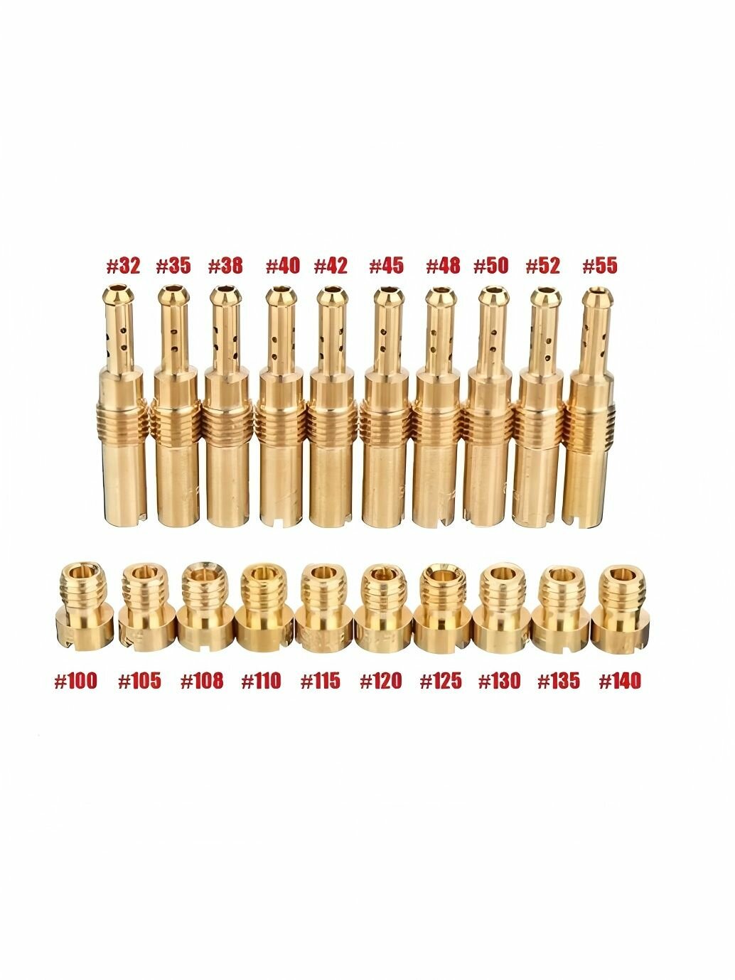 20 шт. карбюратор мотоцикла основной инжектор медленный рельс комплект