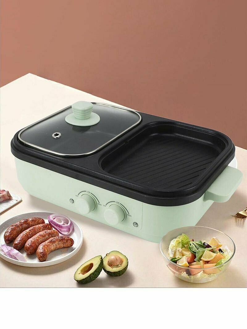 Электросковорода, многофункциональная, алюминиевый корпус, антипригарное покрытие