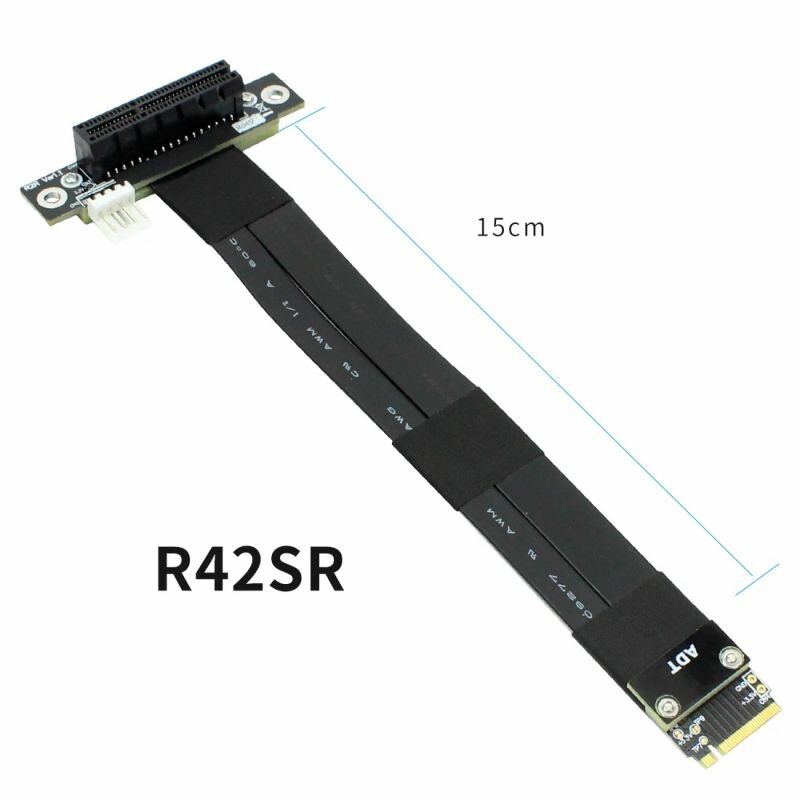R42SF/R42SL/R42SR PCIe x4 3.0 удлинительный кабель PCI Express 4x на M.2 M Key 2280 Riser Card Gen3.0 Extender Line 32 Гбит/с