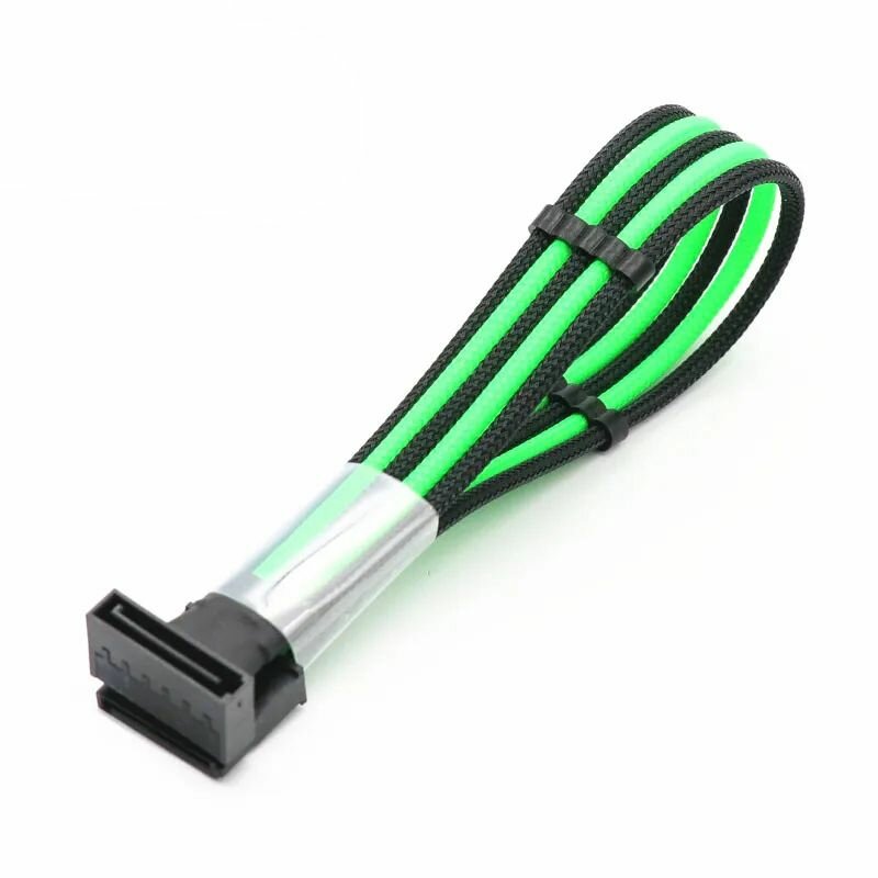 Удлинительный кабель питания SATA 15-контактный с ПЭТ-изоляцией, разъем «папа-мама», 4 мм, с 2-мя кабельными гребенками для жестких дисков, удлинительные кабели-адаптеры Sater