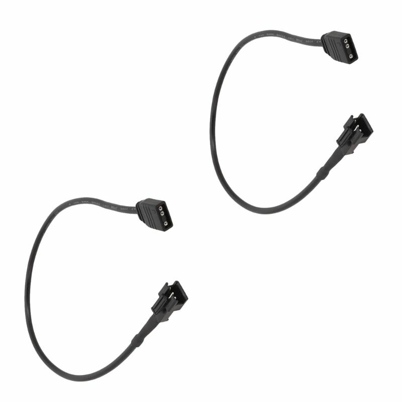 (2 шт.) Переходной кабель для RGB подсветки вентиляторов Deepcool/Lian Li: SM 3-pin/4-pin - 3-pin (папа)