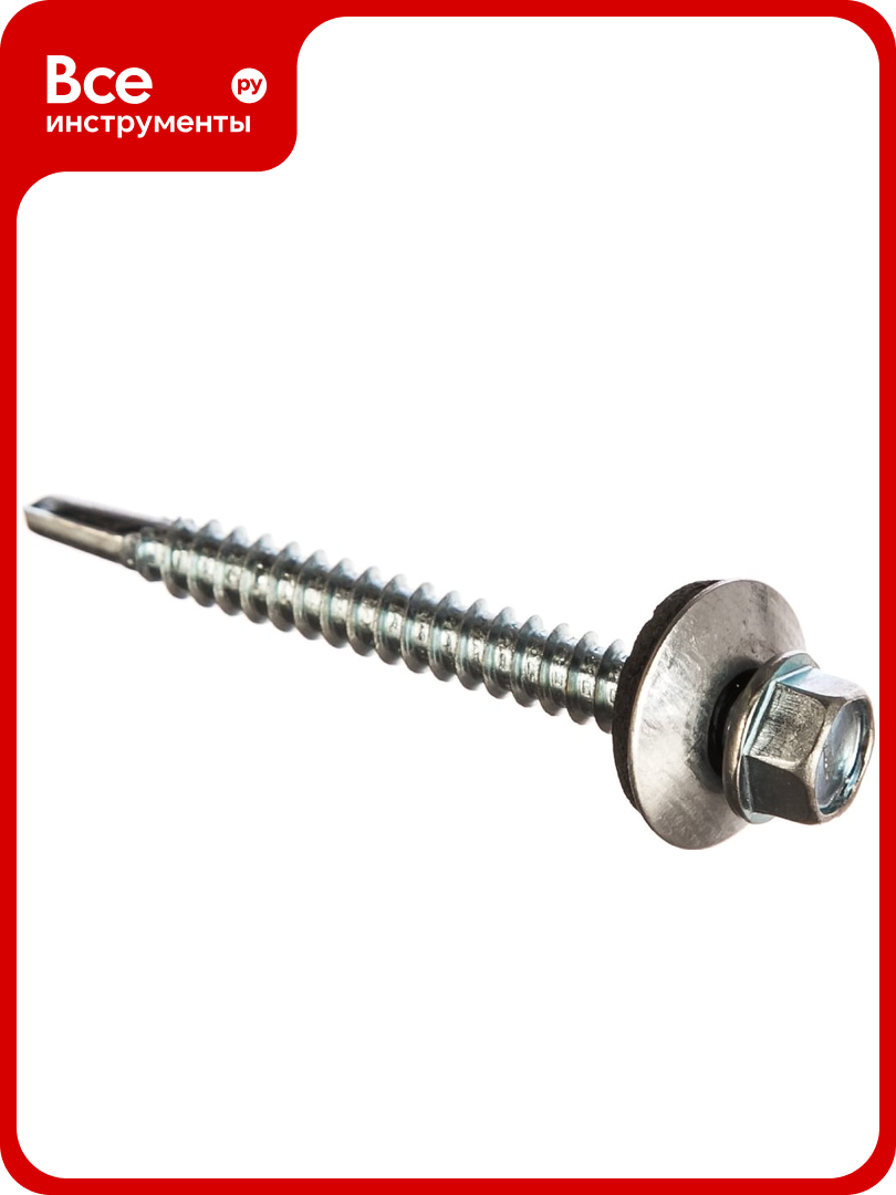 Кровельный саморез Tech-Krep КР ZP сверло 5,5х51 60 шт, коробка с окном