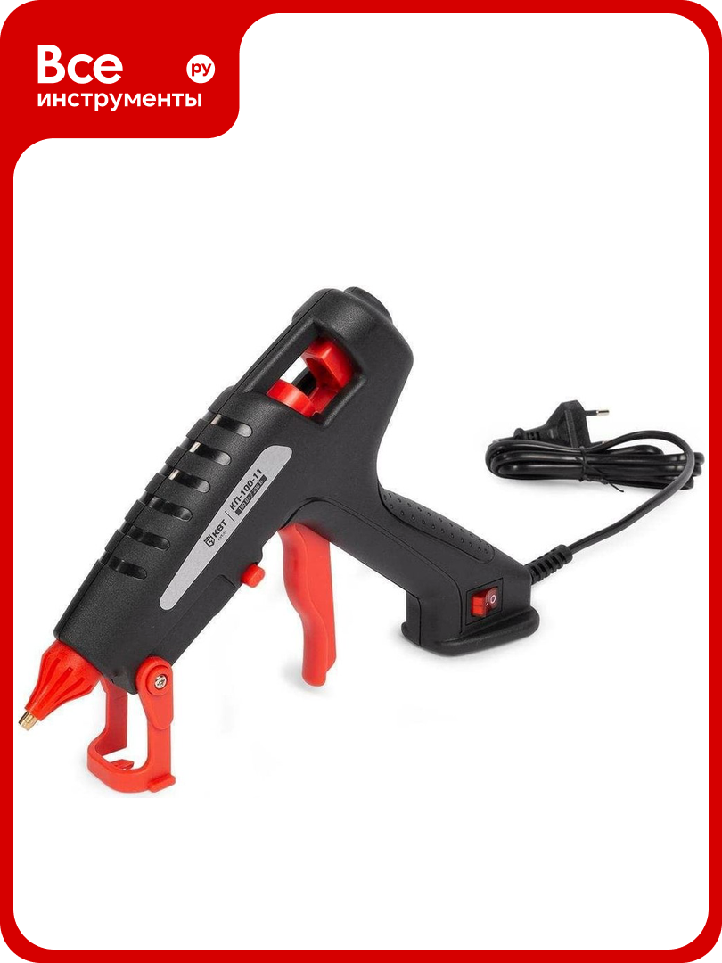 Клеевой пистолет КВТ КП-100-11, для быстрого и надежного склеивания керамики