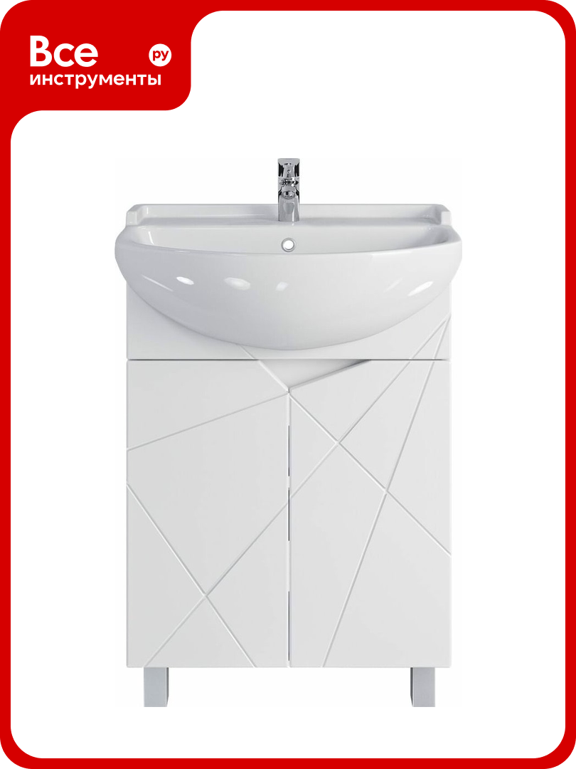 Тумба напольная Sanstar Каскад 60 Без раковины для ванной комнаты 338.1-1.4.1