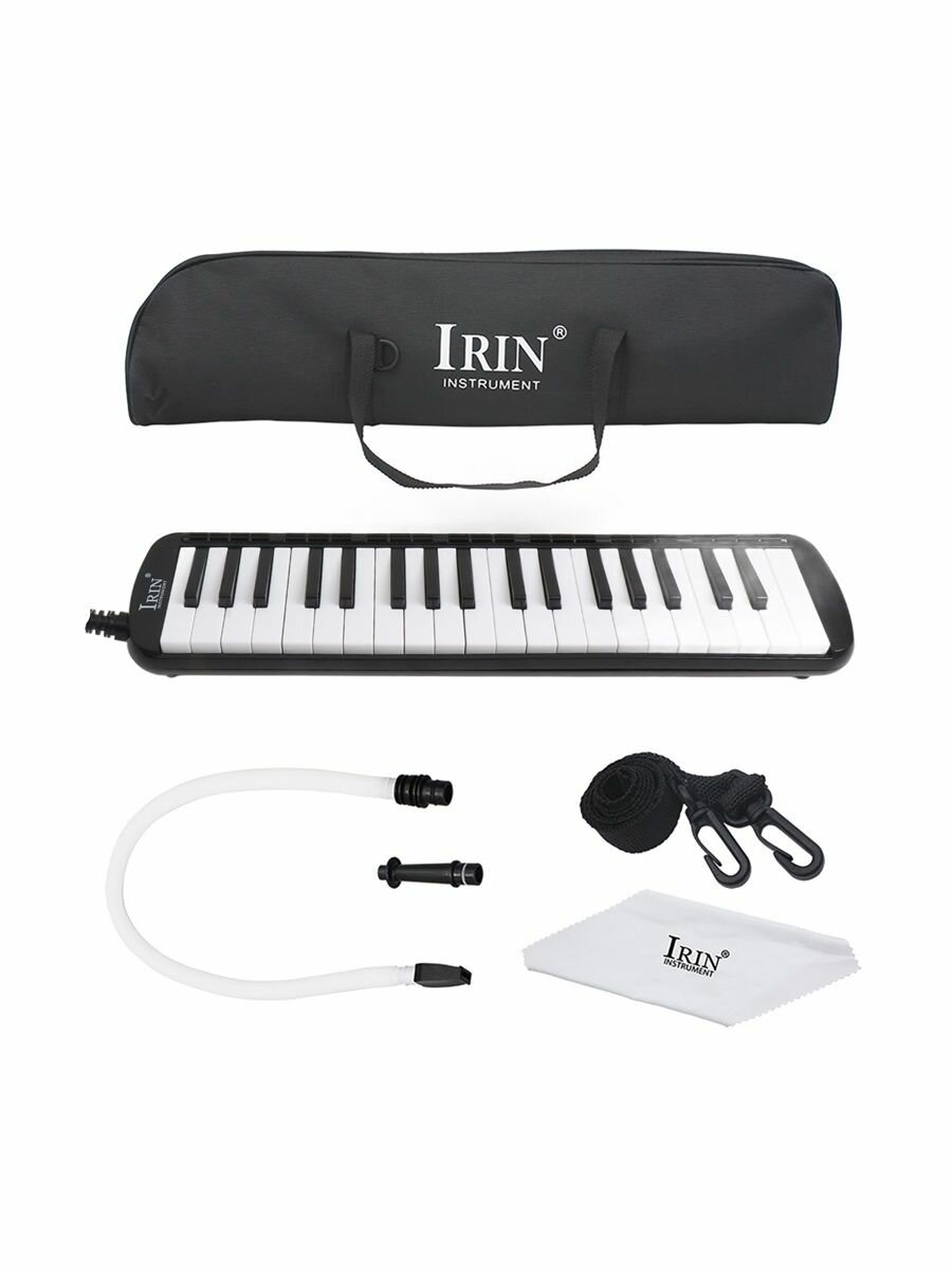 Портативная мелодика с 37 клавишами для начинающих, детей и студентов портативный духовой инструмент с сумкой для переноски, идеально подходящий для изучения музыки и сочинения песен