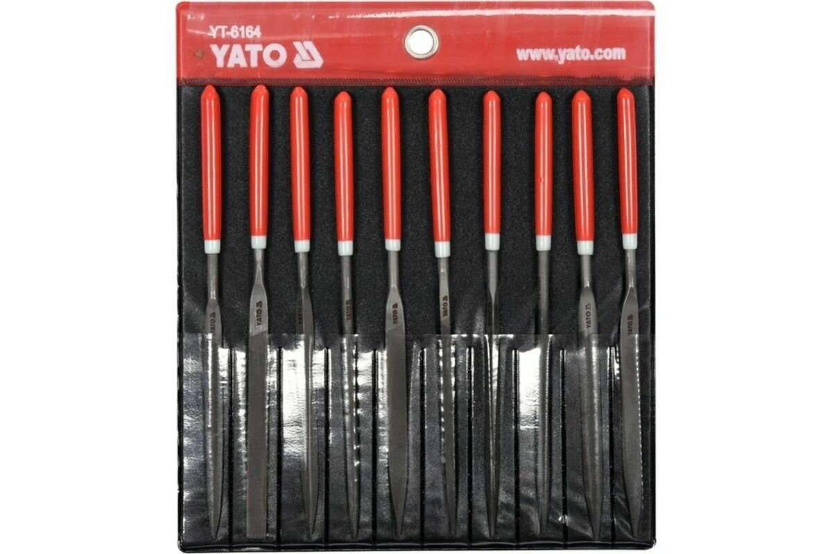 Набор надфилей YATO 160x75 мм 10пр YT-6164