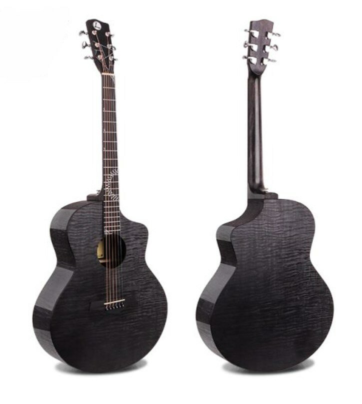 Luxars R2-M-EQ Электроакустическая гитара, с вырезом, черная