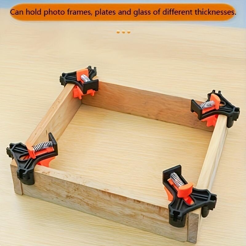 Деревообработка Угловой фиксатор 90 градусов зажим для фоторамки DIY Пружинный G-образный Быстрый