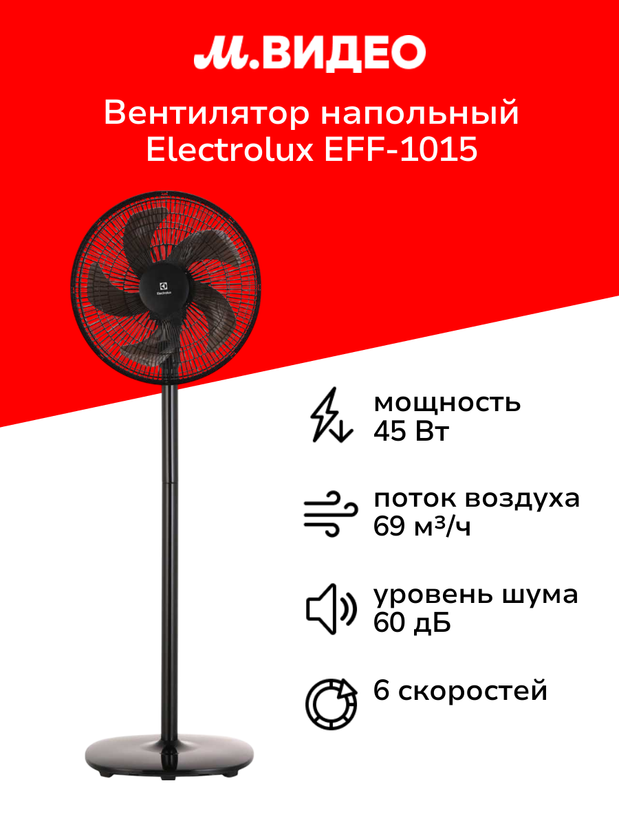Вентилятор напольный Electrolux EFF-1015