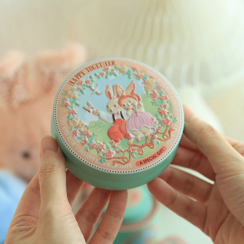 Жестяная коробка для хранения с мультяшным кроликом lyybx MMJYSLIM