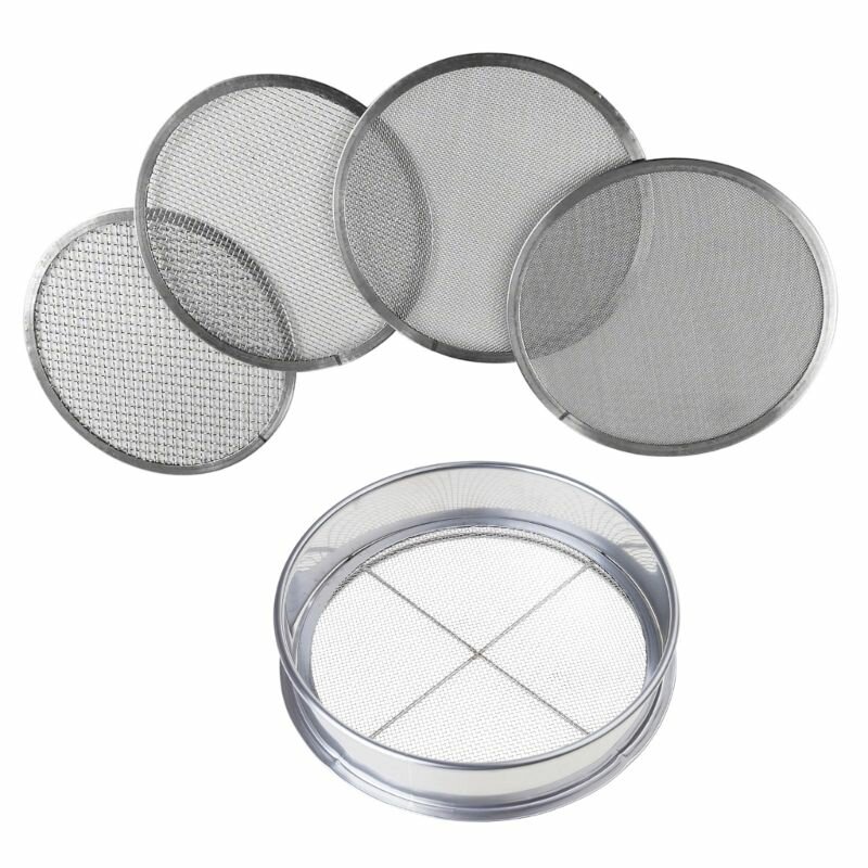 Прочный набор садовых сит из нержавеющей стали с множеством вариантов сетки