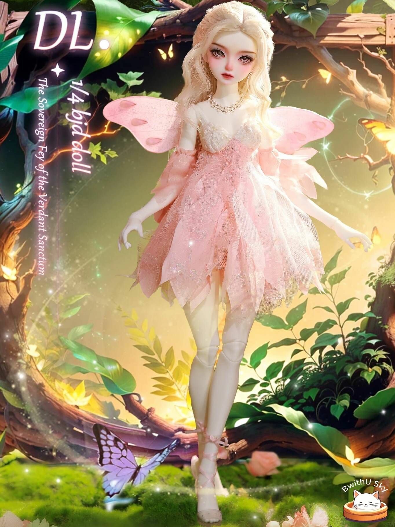 Кукла BwithU! "DL", 1/4, нежная фея с крылышками, пластик/винил, смола, коллекционная