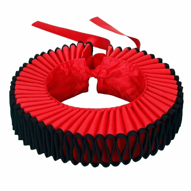 Викторианский кружевной воротник с черной отделкой