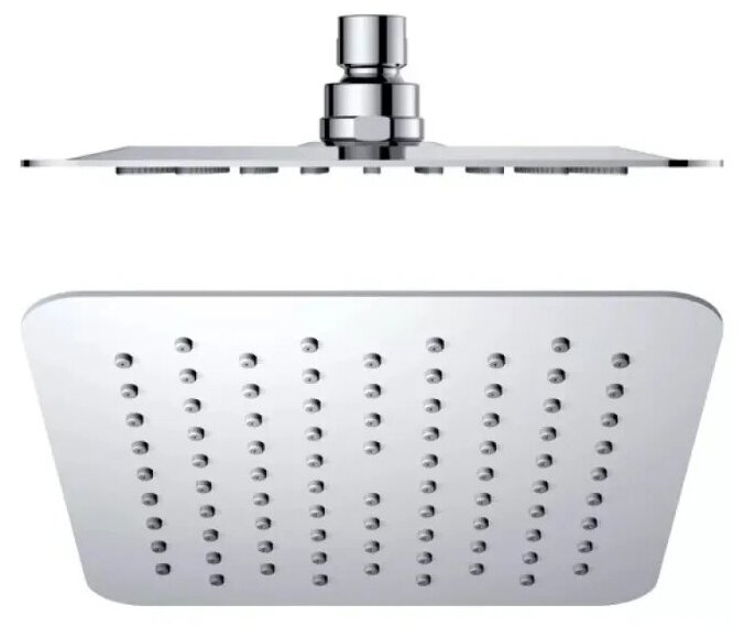 Тропическая лейка квадратная / лейка для верхнего душа 30x30мм Kern LW104 латунь