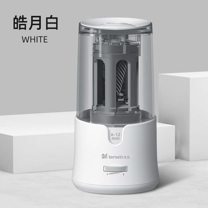 Точилка Tenwin TW8038, для карандашей, электрическая, белая