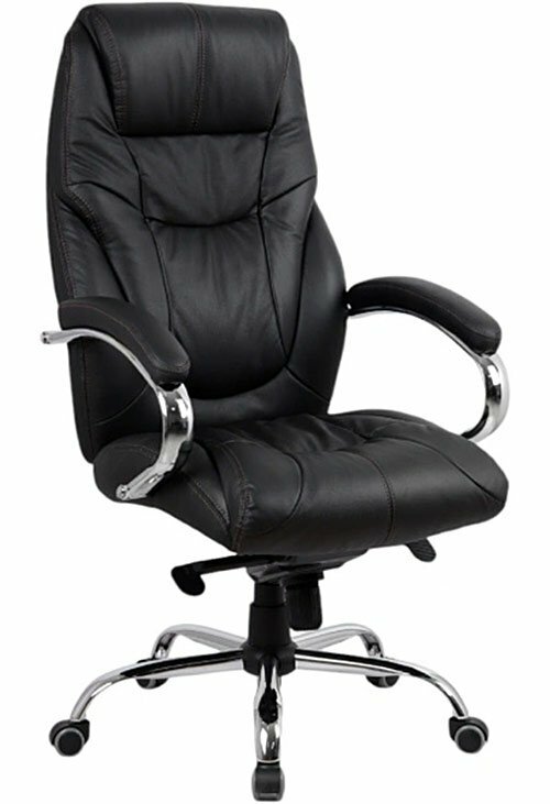 Офисное кресло руководителя Kingstyle Tonpo NL BK, натуральная кожа