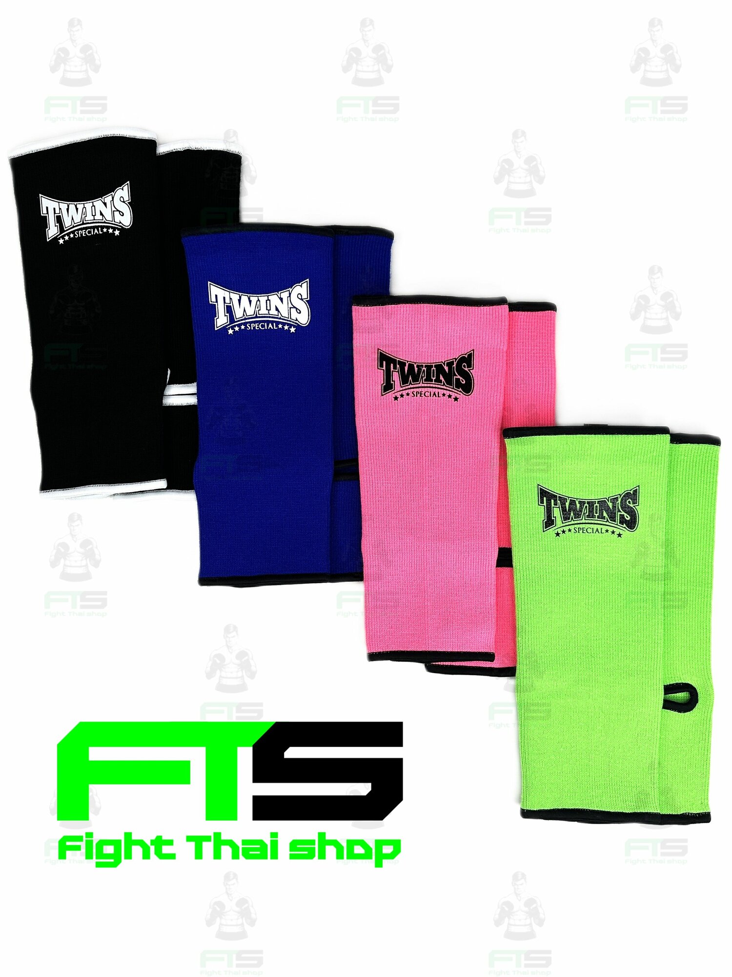 Эластичный бандаж на голеностоп, суппорт/фиксатор голеностопа Twins Special размер M зеленый AG1