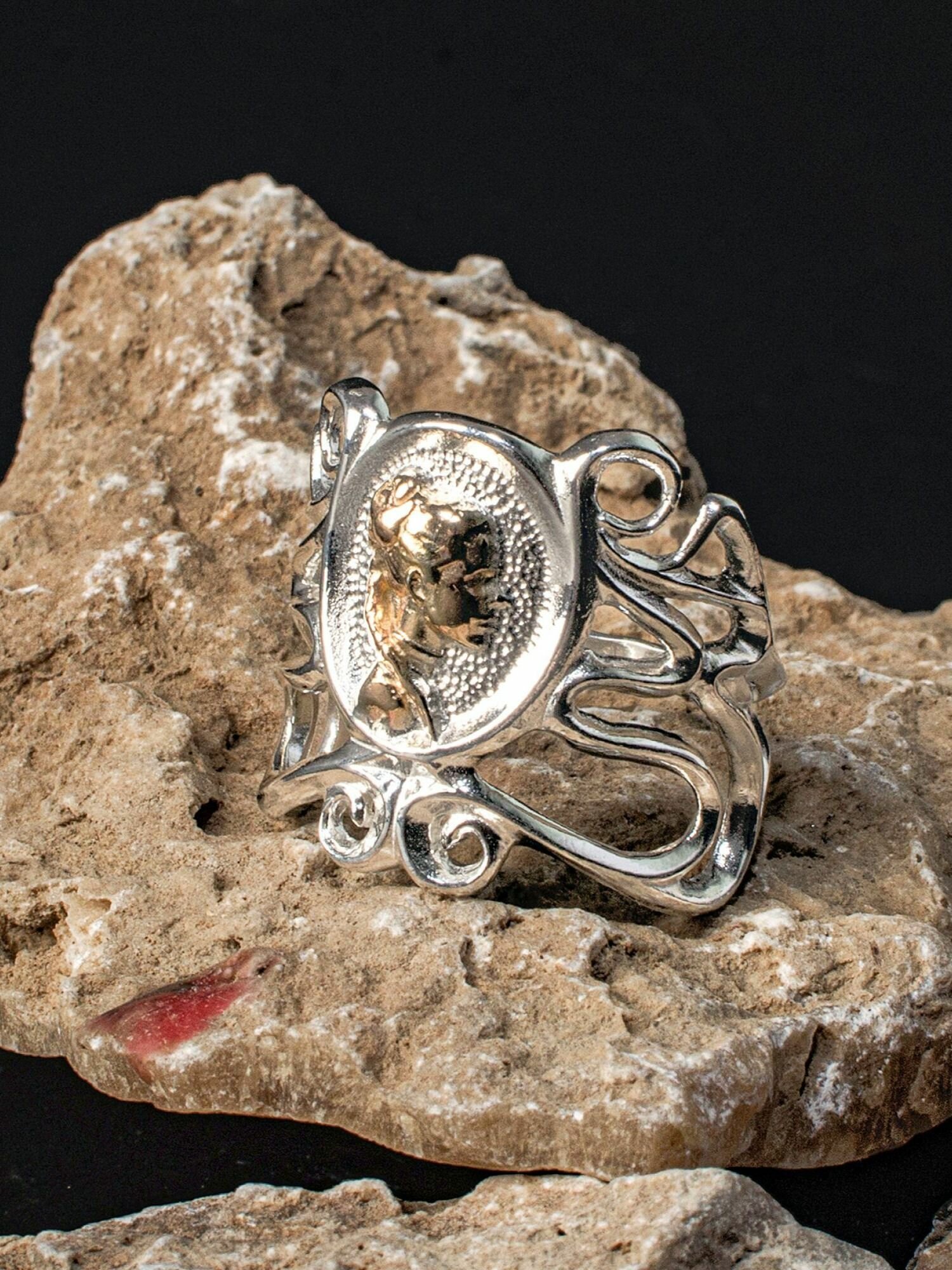 Кольцо, серебро, 925 проба