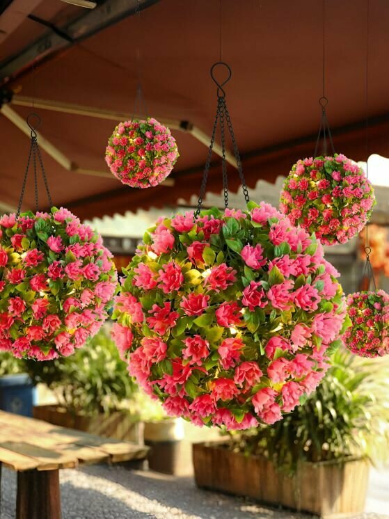 Декоративные шары из искусственной травы с солнечным светодиодом для сада и интерьера