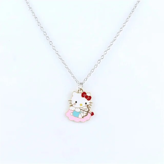 Ожерелье с героями мультфильмов Sanrio, детское ожерелье с подвеской «Hello Kitty Kuromi», женское модное ожерелье, аксессуары для подруги, подарок