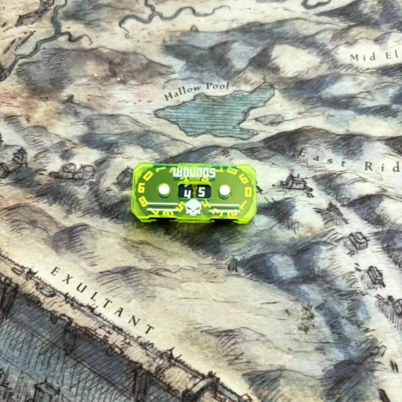 Трекер ранений Wargame Base World, изумрудный, Fluo Green