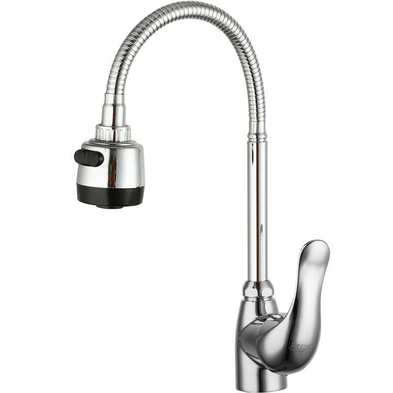 FRUD R42055-3, Смеситель для кухни, керамический картридж 40мм, хром, гайка