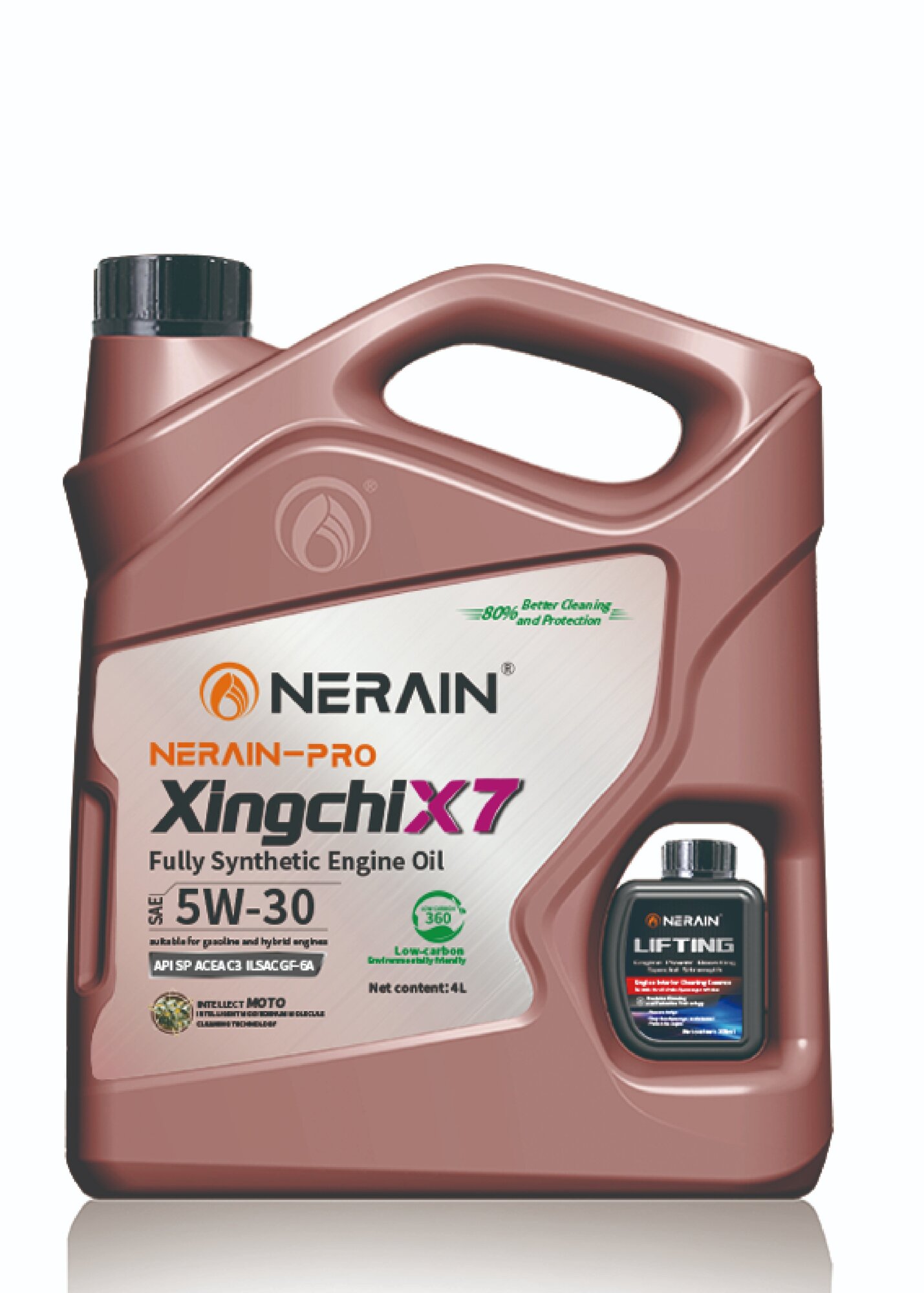 Моторное масло NERAIN 5W-30 SP X7, синтетическое для легковых автомобилей, 4л