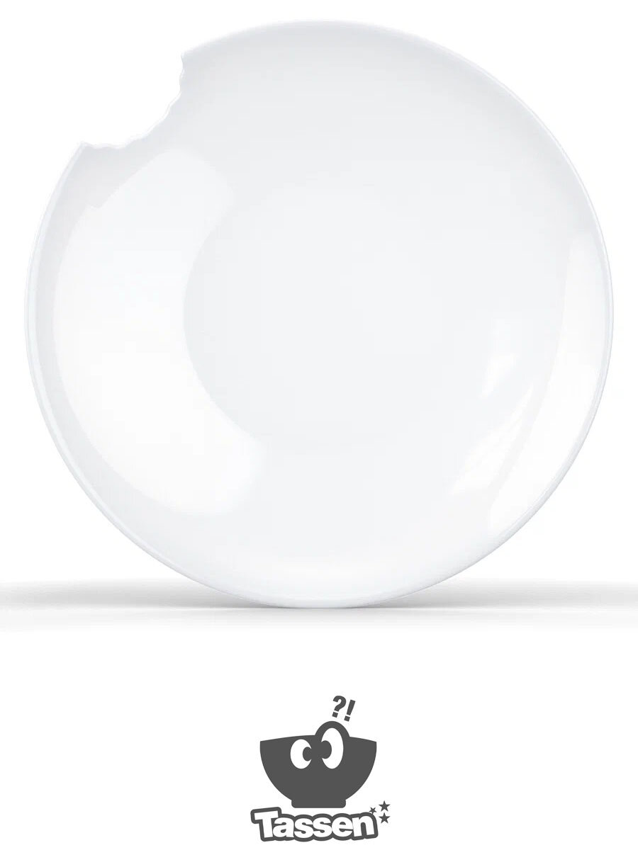 Набор глубоких тарелок Tassen Мимика with bite 24 см, 2 шт, фарфор
