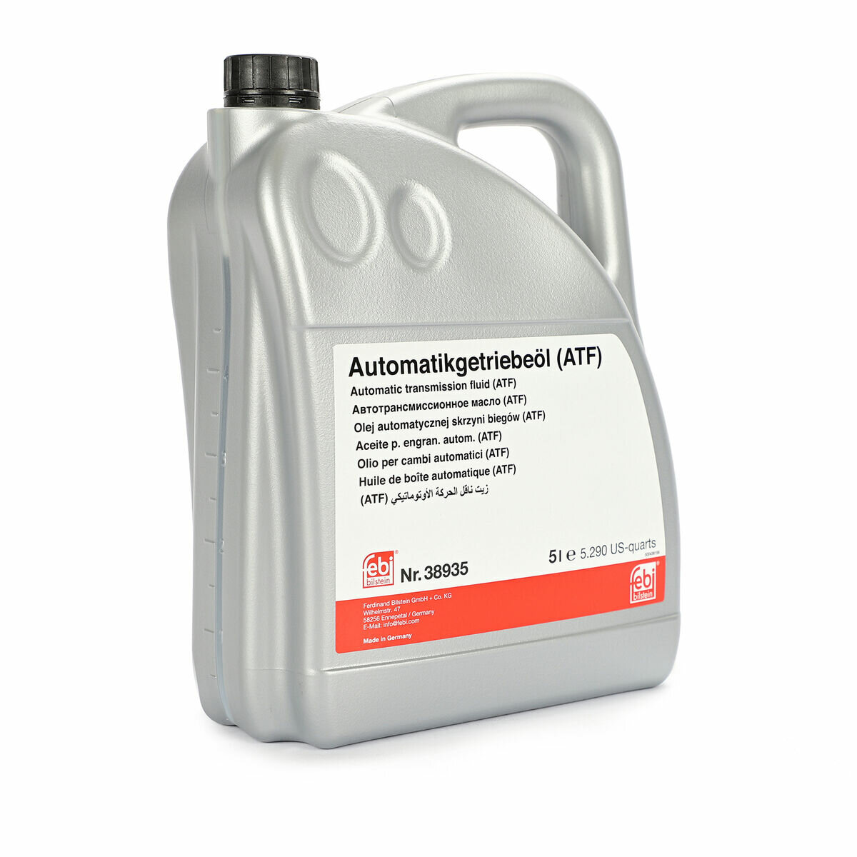 Масло Трансмиссионное Atf Febi Синтетическое 5Л.(Febi 38935)