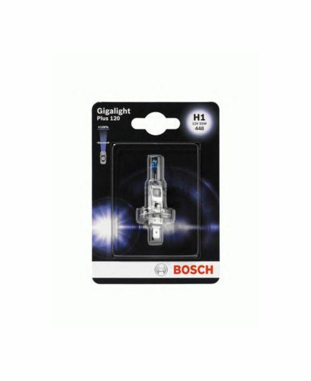 Лампа 12V 55W H1 Gigalight Plus 120 (Блистер 1Шт)(Bosch 1 987 301 108)