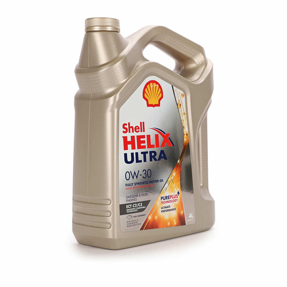 Масло Моторное Shell Helix Ultra Ect 0W-30 4Л.(Shell 550046375)