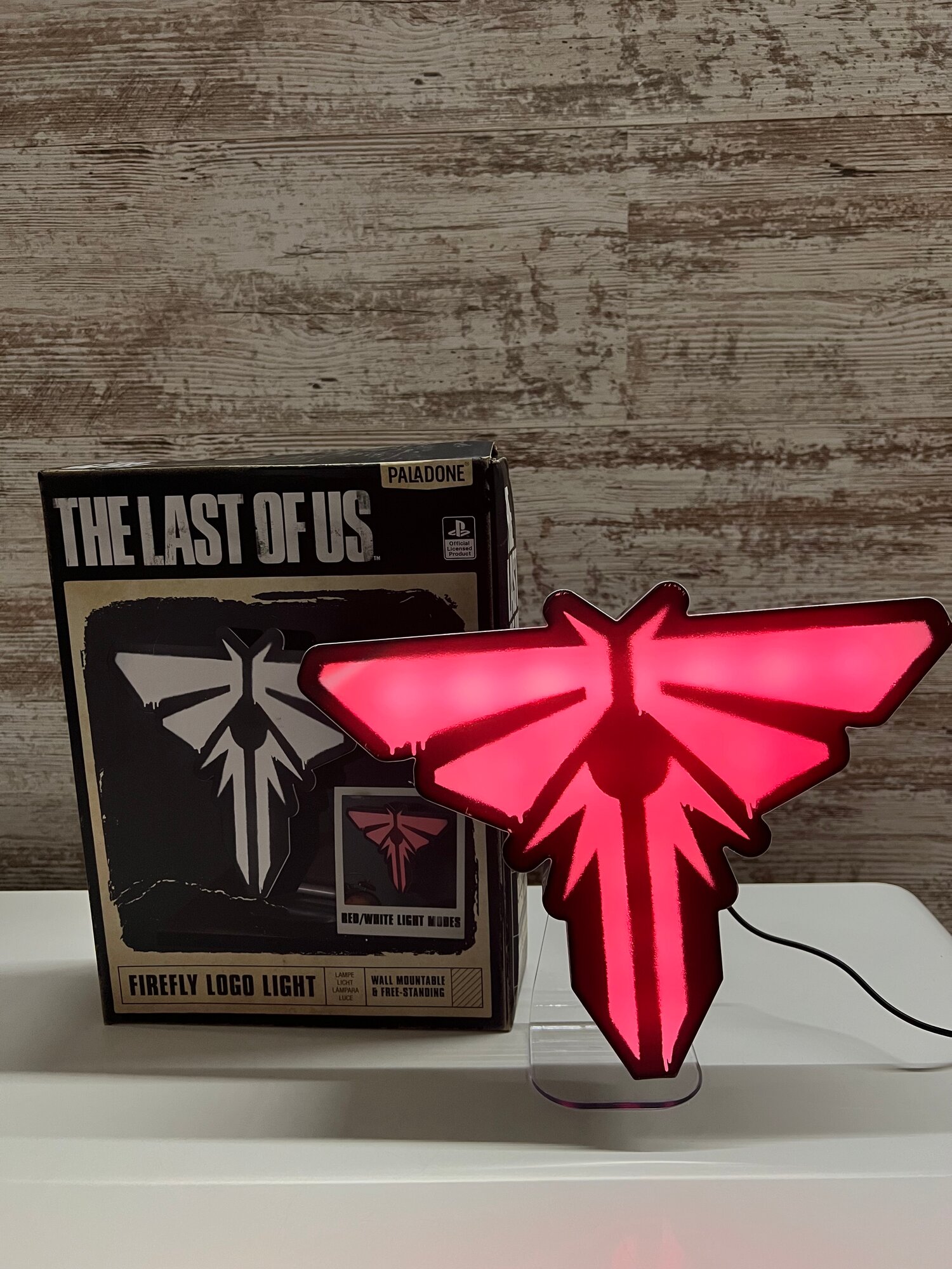 Ночник Цикады из Один из Нас, 25 см, менять свет настенный/ настольный, Firefly logo light, The Last of Us, от Paladone