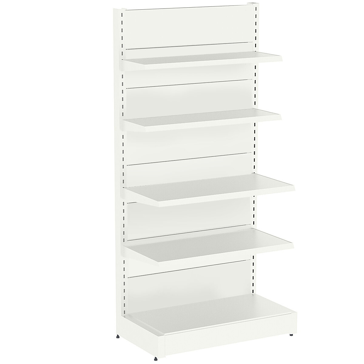 Стеллаж металлический пристенный №4-П-2.15-1. Производитель товара - компания ТОБ.