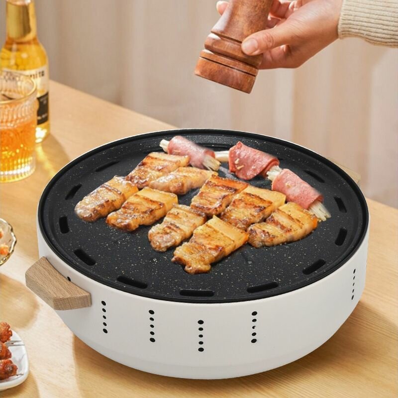 Гриль-барбекю, Открытый бытовой гриль-барбекю, Кемпинговая угольная печь