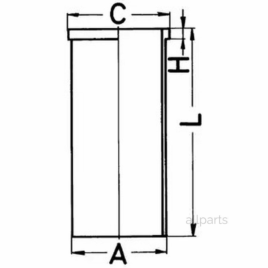 KOLBENSCHMIDT 89891110 гильза цилиндра! сухая \ DEUTZ, VOLVO