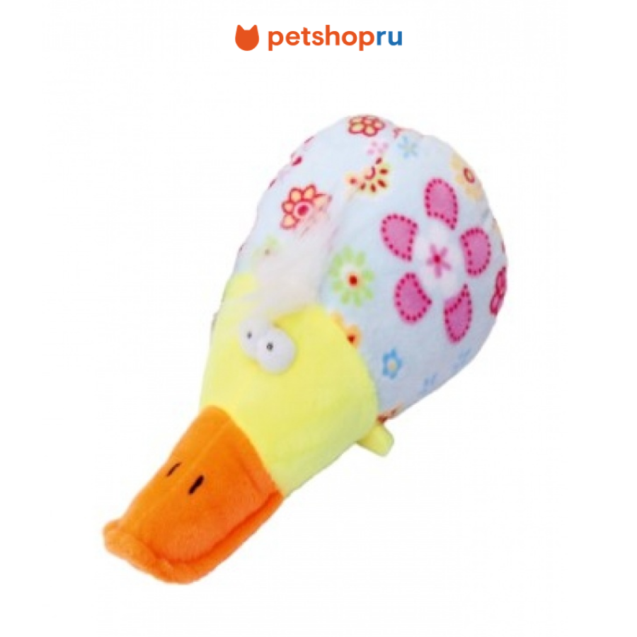 Papillon Плюшевая игрушка для собак "Утенок" с пищалкой, 17 см