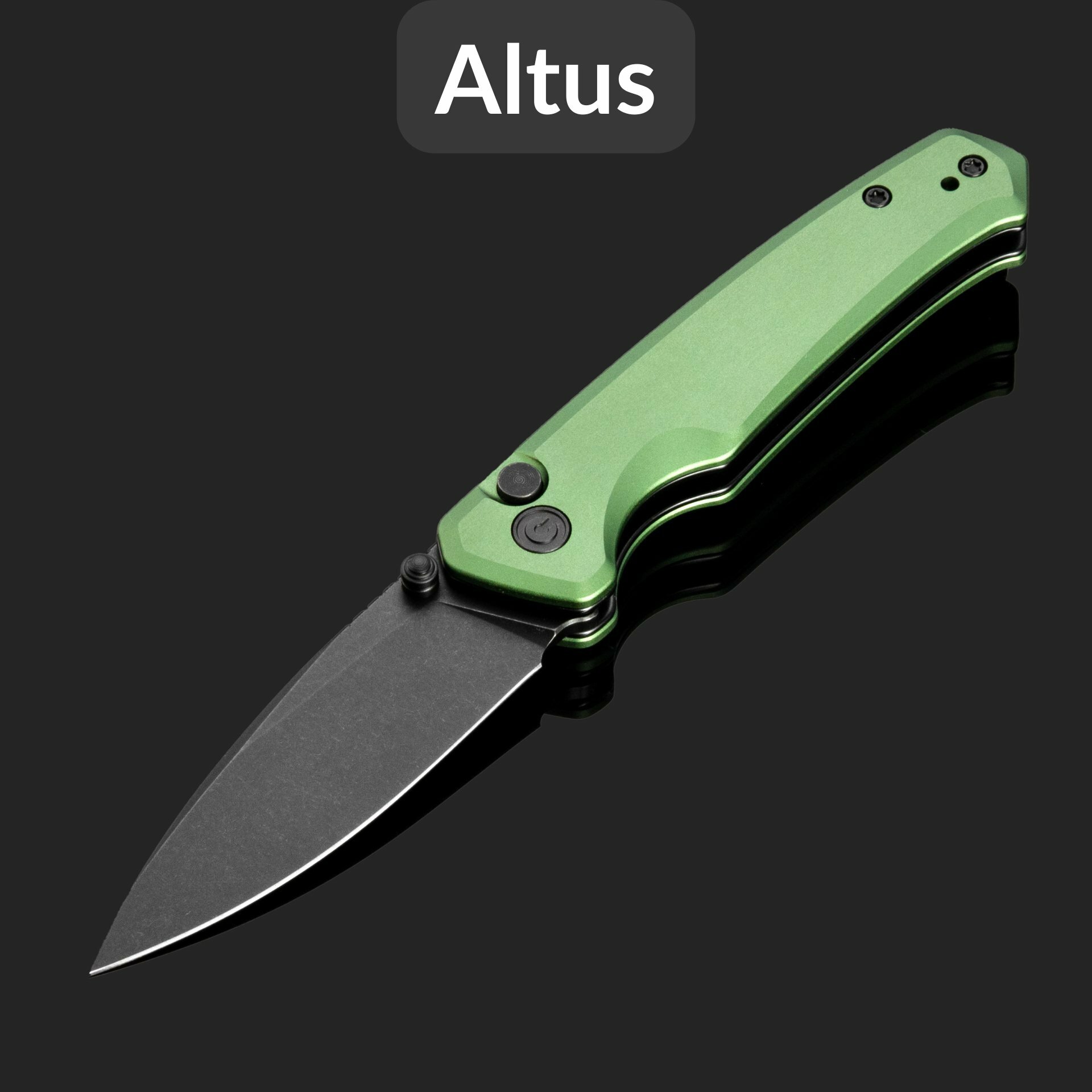 Складной нож CIVIVI Altus Blackwash C20076-5, сталь Nitro-V, рукоять Green Aluminium