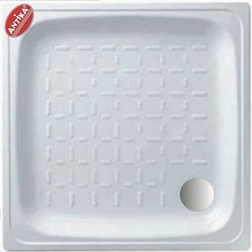 Поддон стальной эмалир. 0,8*0,8*0,15м, квадрат аnтика