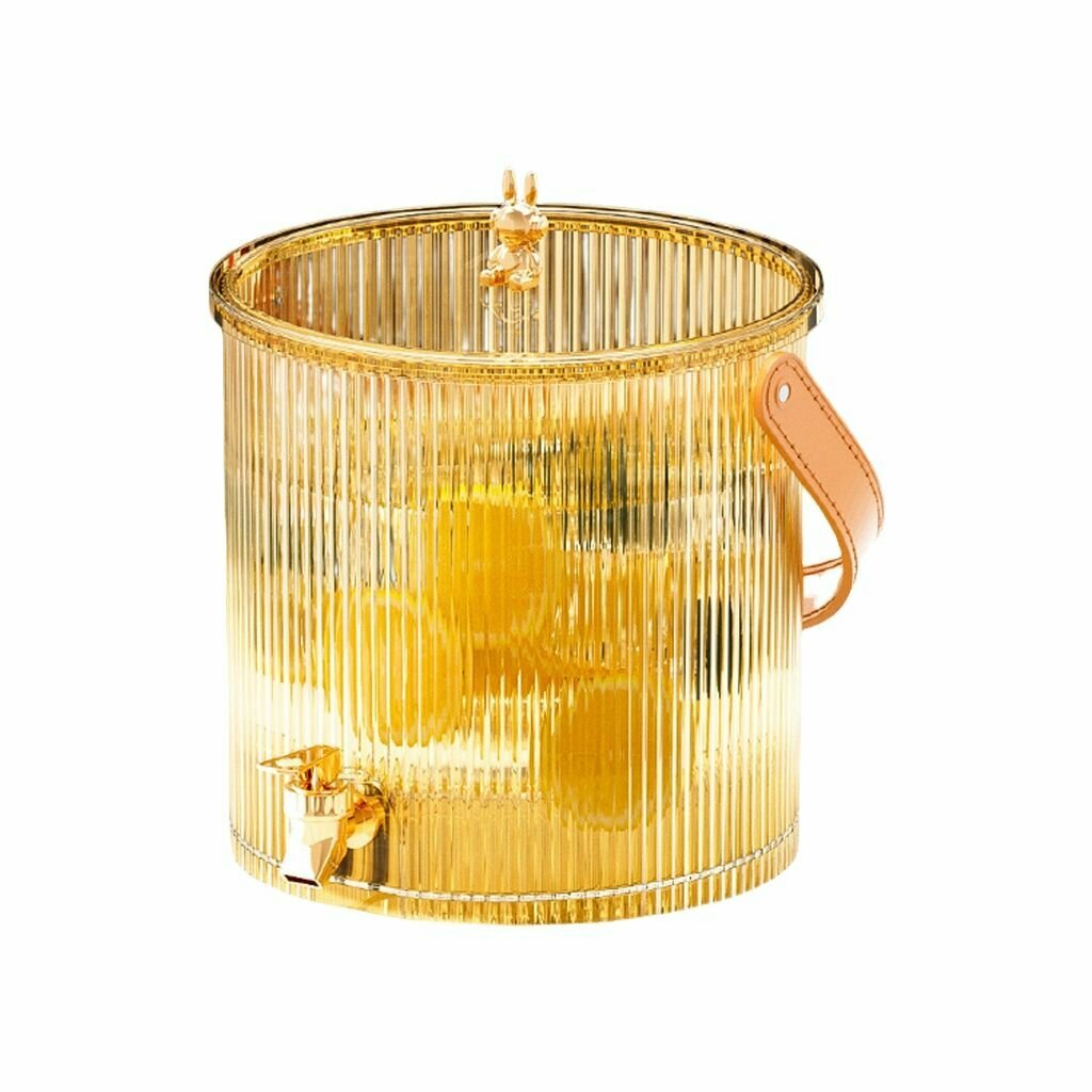 Вместительный кувшин для напитков с широким горлом для льда и удобными носиками для наливания, 3,5 л золота