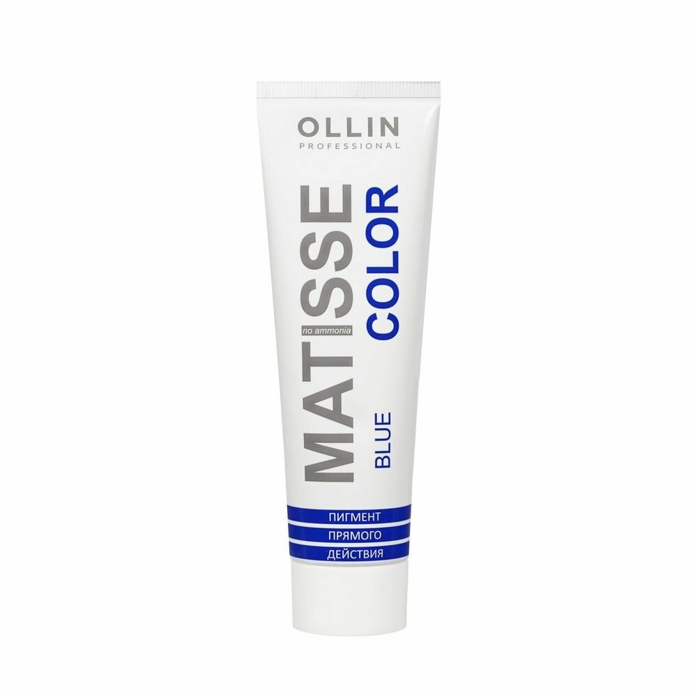 Тонирующая маска для волос Ollin Professional Matisse Color прямого действия , Blue/Синий , 100мл