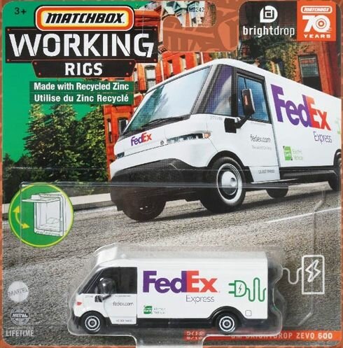 Машинка Matchbox Рабочие установки 1:64 FEDEX fedex vehicle