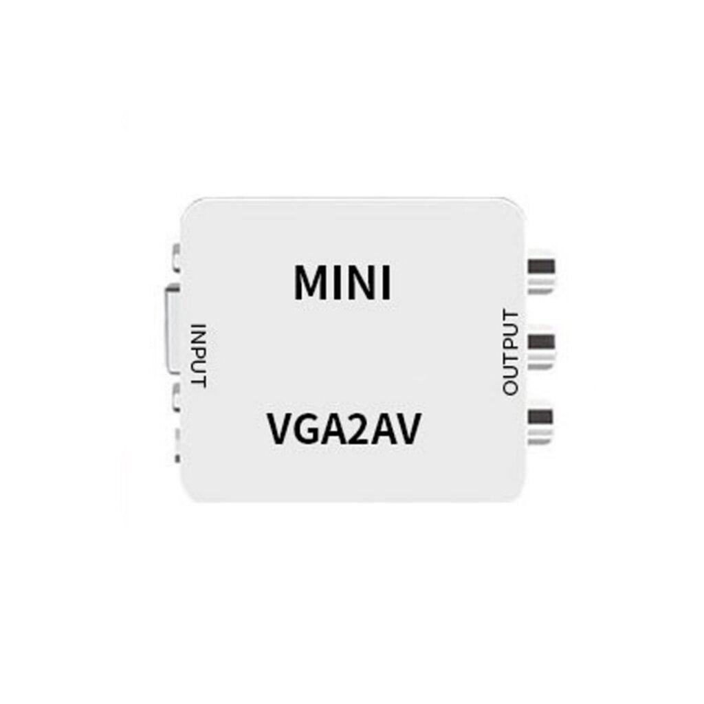 1080P 3RCA в VGA с 3,5 мм Преобразователем звукового видео Conversor Sound to PC