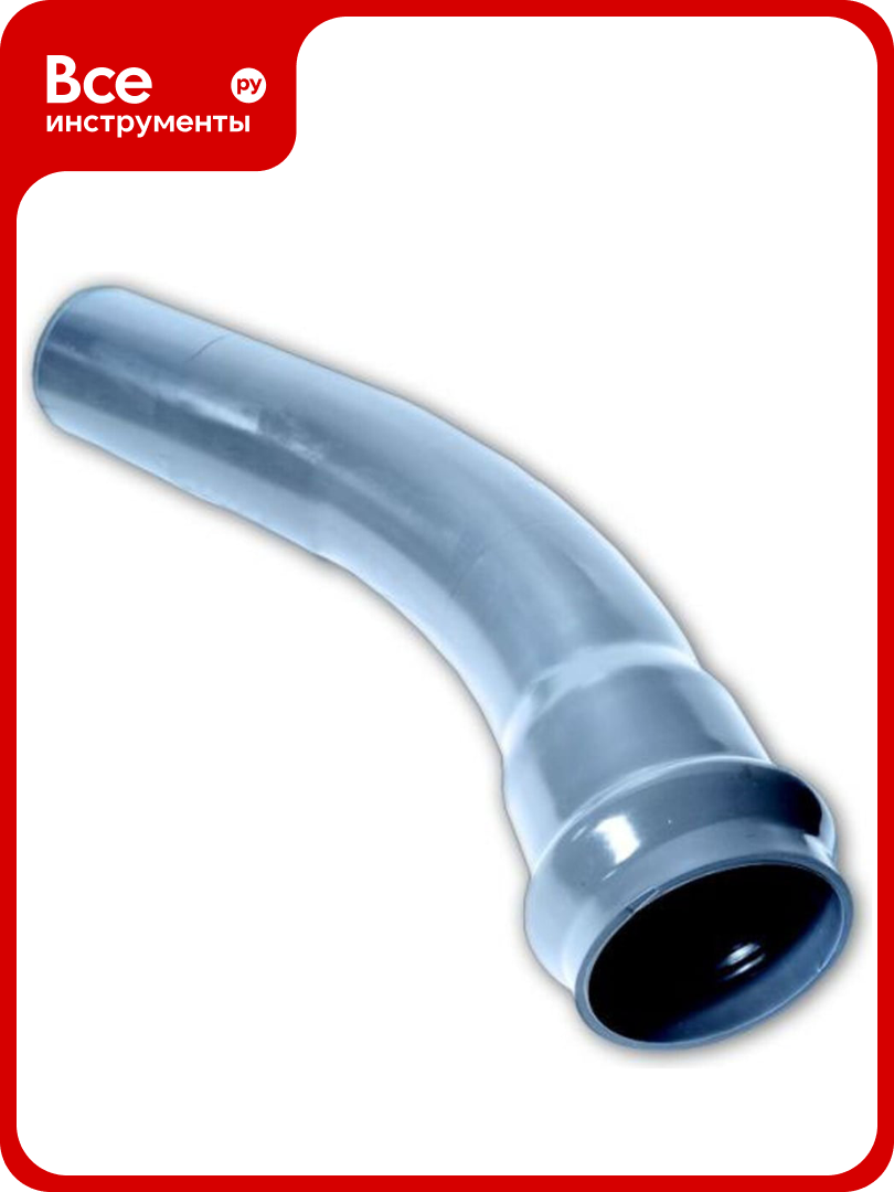 Отвод НПВХ напорный хемкор 110x45 2181047 26509, 110 мм, резиновый