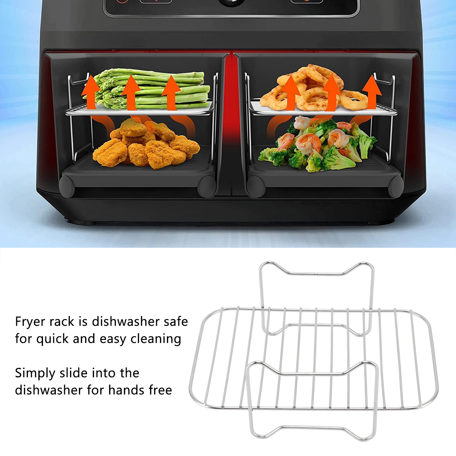 Стойка для фритюрницы из нержавеющей стали, аксессуары для фритюрницы, универсальный держатель для гриля, инструменты для барбекю на открытом воздухе